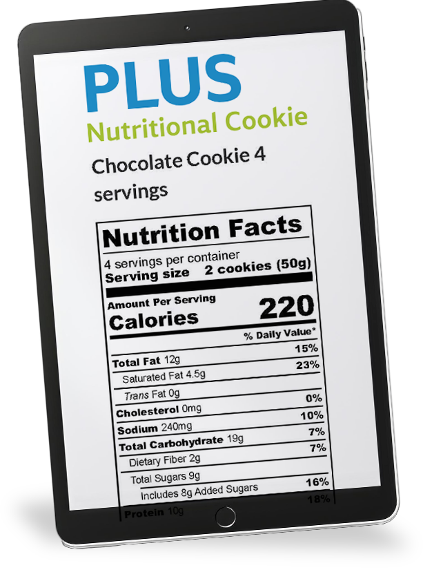 Plus Nutritional Cookies